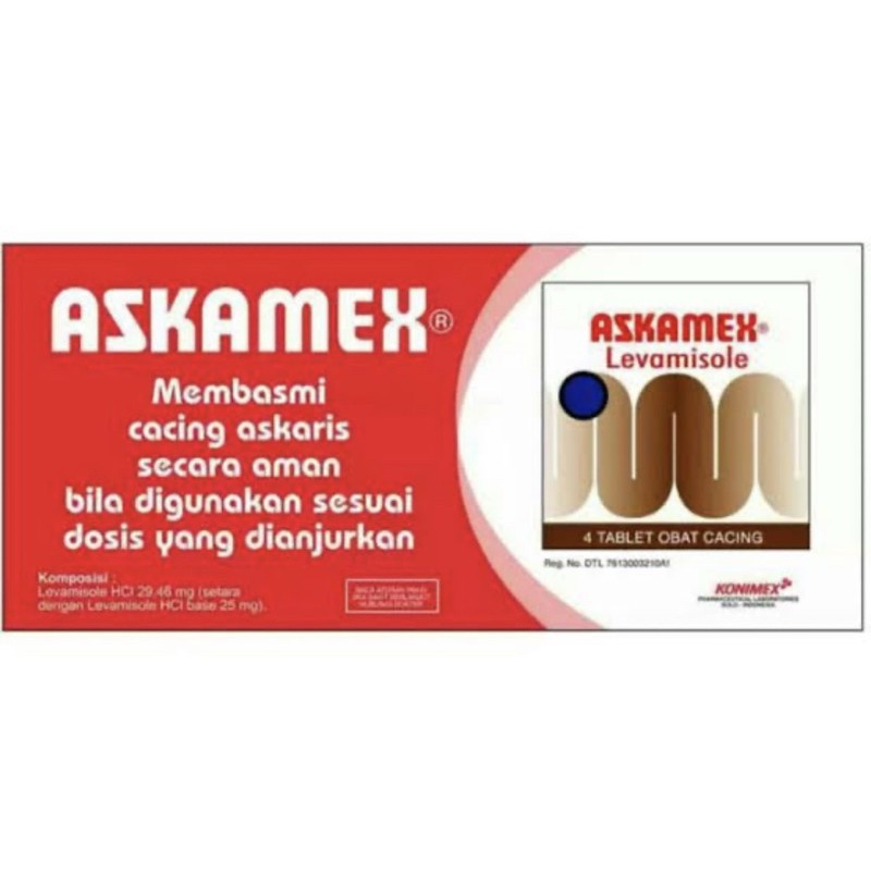 Jual askamex obat cacing BOX (isi 200 tablet) | Shopee Indonesia
