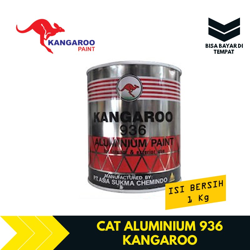 Jual Cat Besi Anti Karat Silver Metalik Aluminium 1Kg Kangaroo Paint ...