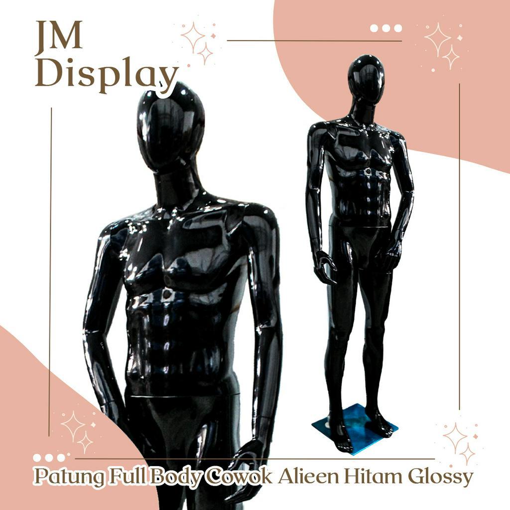 Jual Patung Cowok/Manekin Seluruh Badan Cowok Warna hitam Glossy/Patung ...
