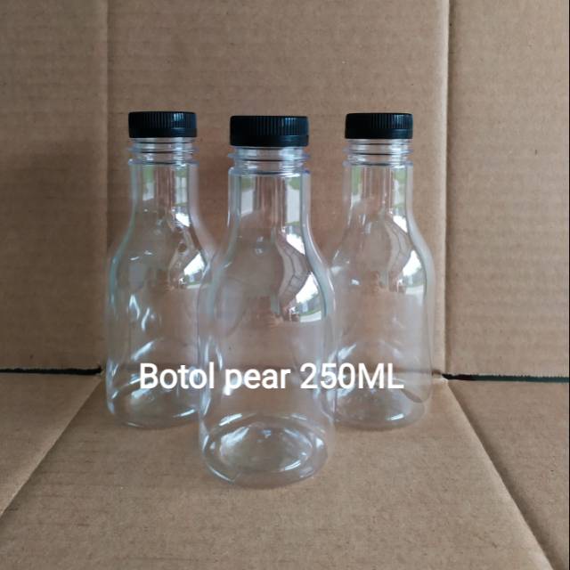 Jual botol minuman plastik 250ml/botol pear (isi 12pc) | Shopee Indonesia