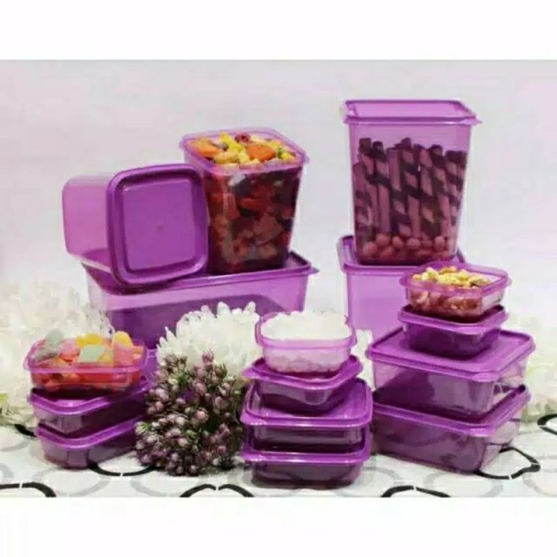 Jual Food container Toples set isi 17 14 4 BPA Free Bisa masuk Frezer ...