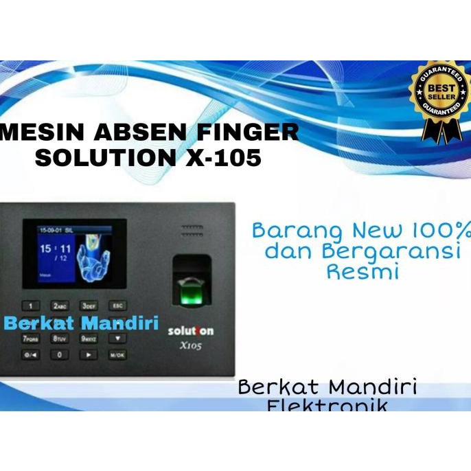 Jual Mesin Absen Sidik Jari Solution X105 stock ada | Shopee Indonesia