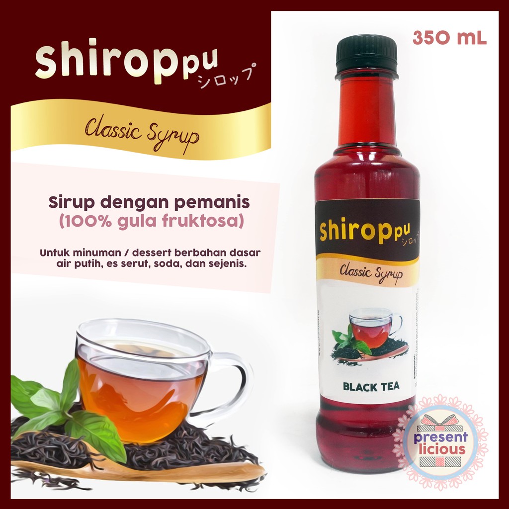 Jual Black Tea | Shiroppu Classic Syrup 350 mL | Sirup Manis Teh Hitam ...