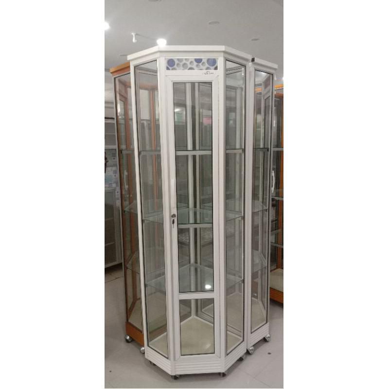 Jual lemari kaca sudut 1 pintu FREE ONGKIR KEBUMEN | Shopee Indonesia