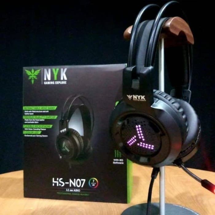 Jual Headset Gaming NYK HS-N07 Phantom 7 Color RGB Jack 3.5mm Original ...
