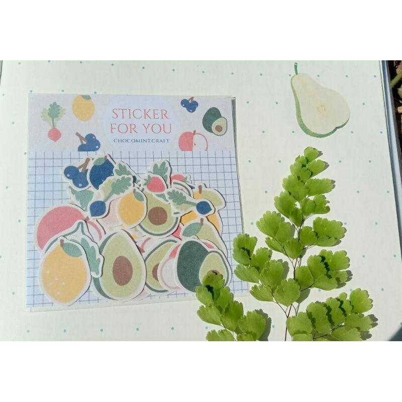 Jual stiker scrapbook/jurnal buah - sticker jurnal buah | Shopee Indonesia