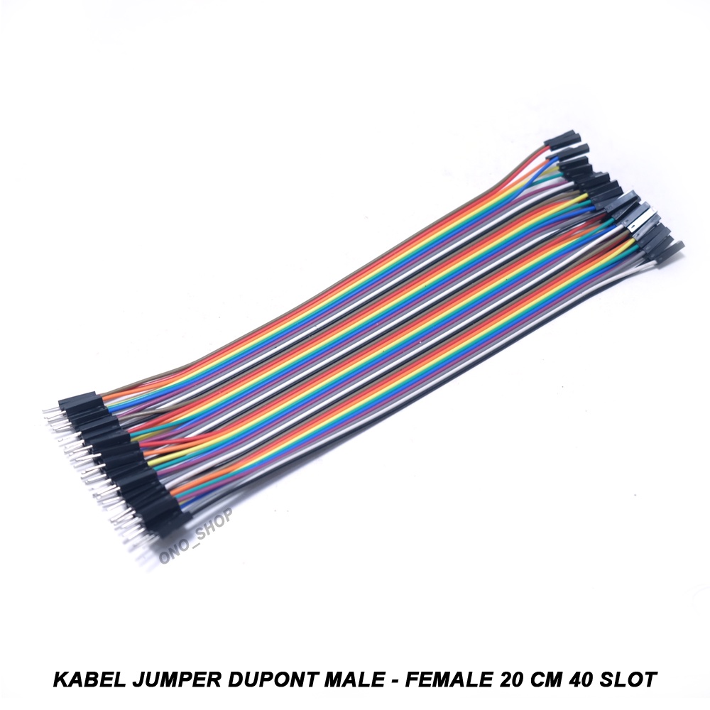 Jual Kabel Jumper Dupont Male-Female 20 cm 40 Slot | Shopee Indonesia