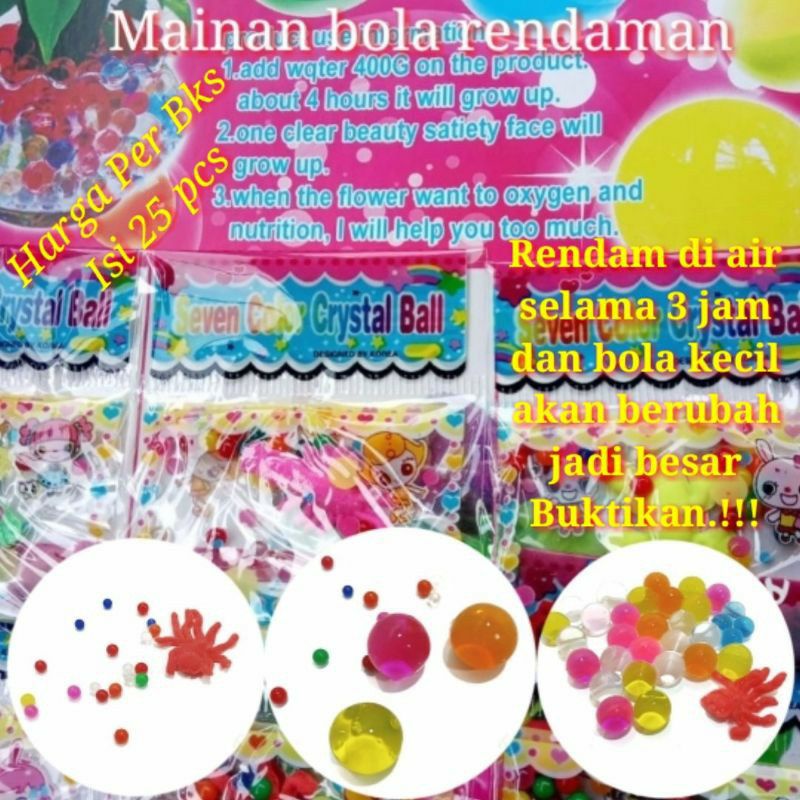 Jual MAINAN BOLA RENDAMAN / CRYSTAL BOLL / BOLA RENDAM / WATERBEADS ...