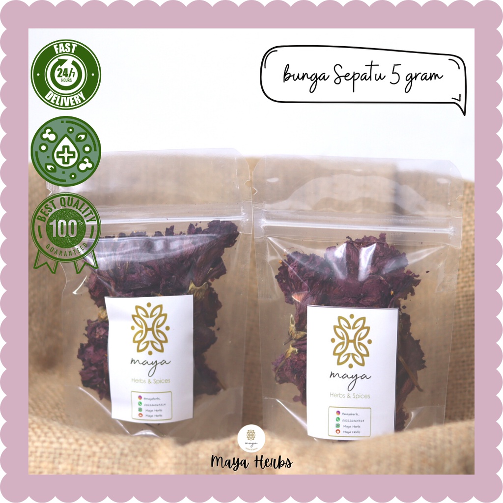 Jual Bunga Sepatu Kering 5 gram ( Bunga Wera / Hibiscus Rosa-Sinensis ...