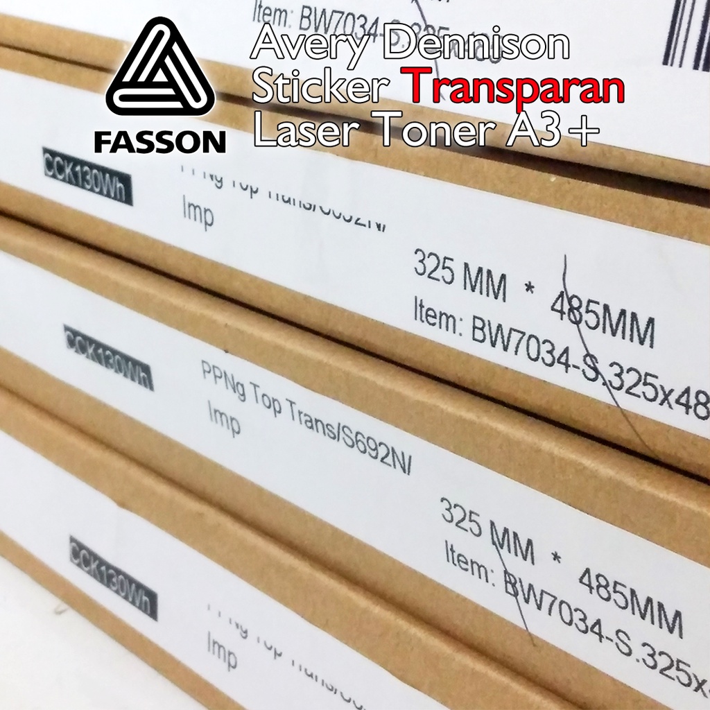 Jual FASSON Avery USA - Sticker Vinyl Laser Print A3+ Stiker Anti anti ...