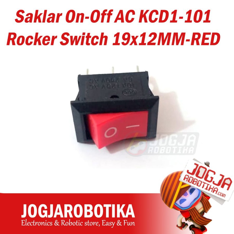 Jual Saklar On-Off AC KCD1-101 Rocker Switch 19x12MM | Shopee Indonesia
