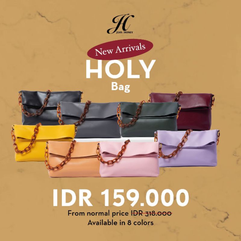 Jual Jims Honey HOLY BAG Tas Kulit Messenger Wanita Rantai Plastik ...