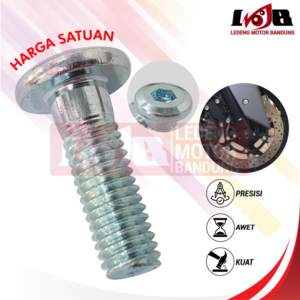 Jual Baut Cakram Disc Brake Diameter 8 Piringan Motor Matic Bebek Sport ...