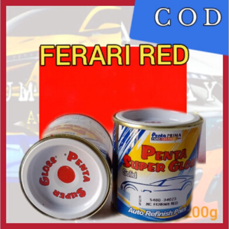 Jual CAT FERARI RED/MERAH FERARI/PENTA SUPER GLOSS | Shopee Indonesia