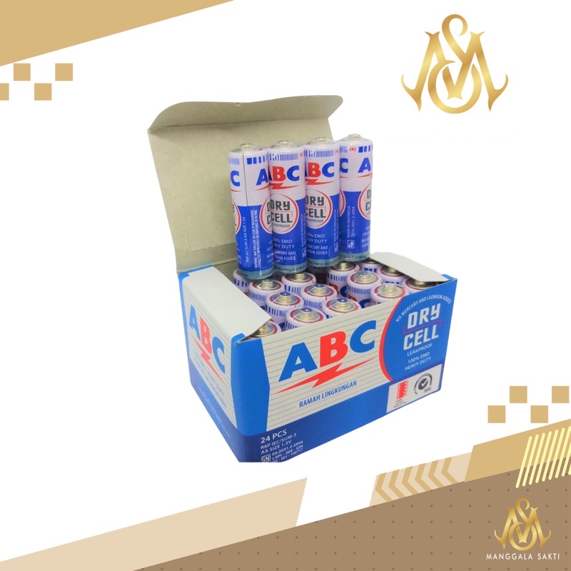 Jual Baterai ABC Biru AA/A2 (Isi 24 pcs) | Shopee Indonesia