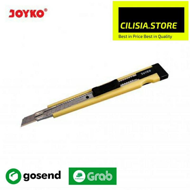 Jual Pisau Cutter Joyko A300 Kecil Auto Lock Stainless Handy Cutter ...