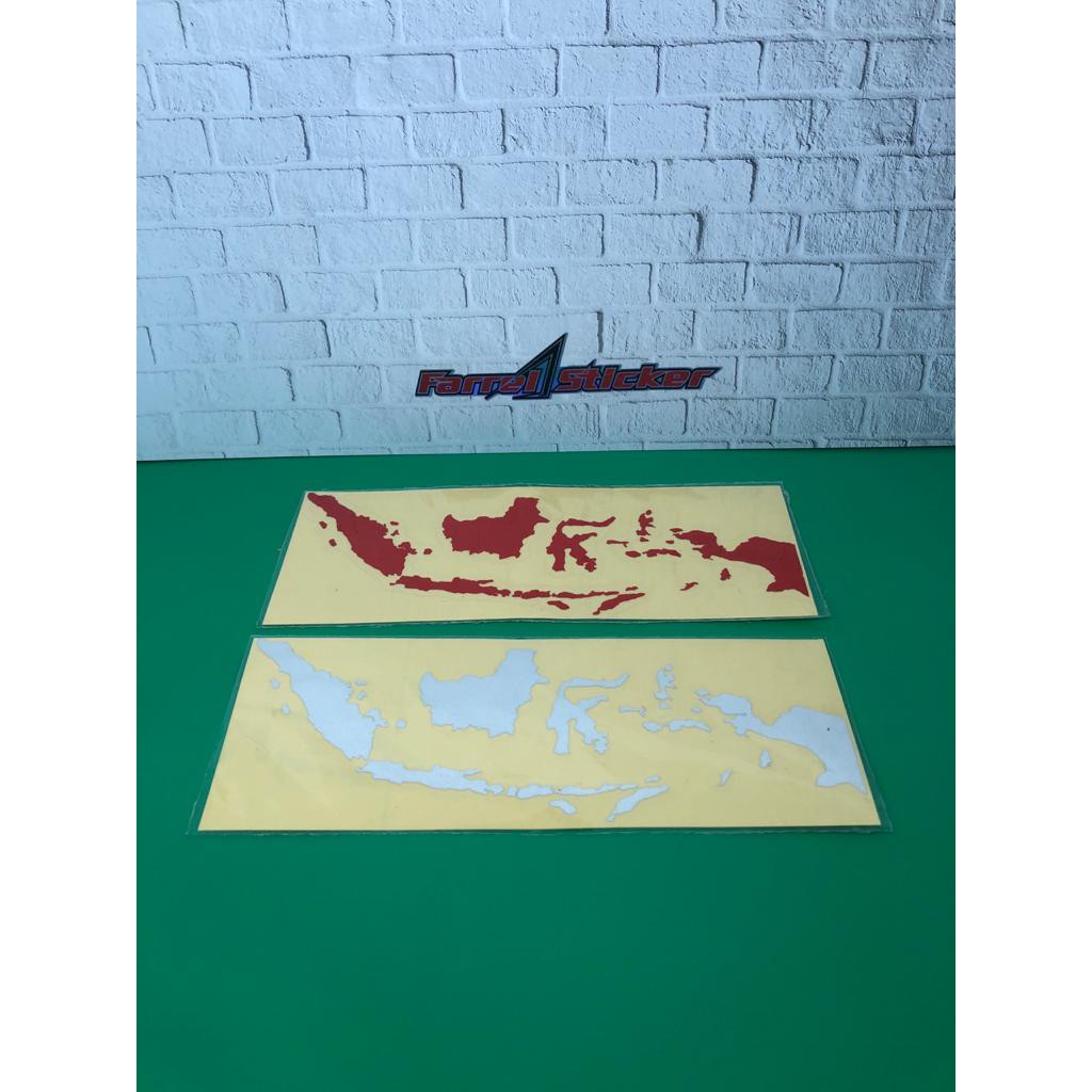 Jual stiker peta sticker peta Indonesia 15 x 5 cm | Shopee Indonesia