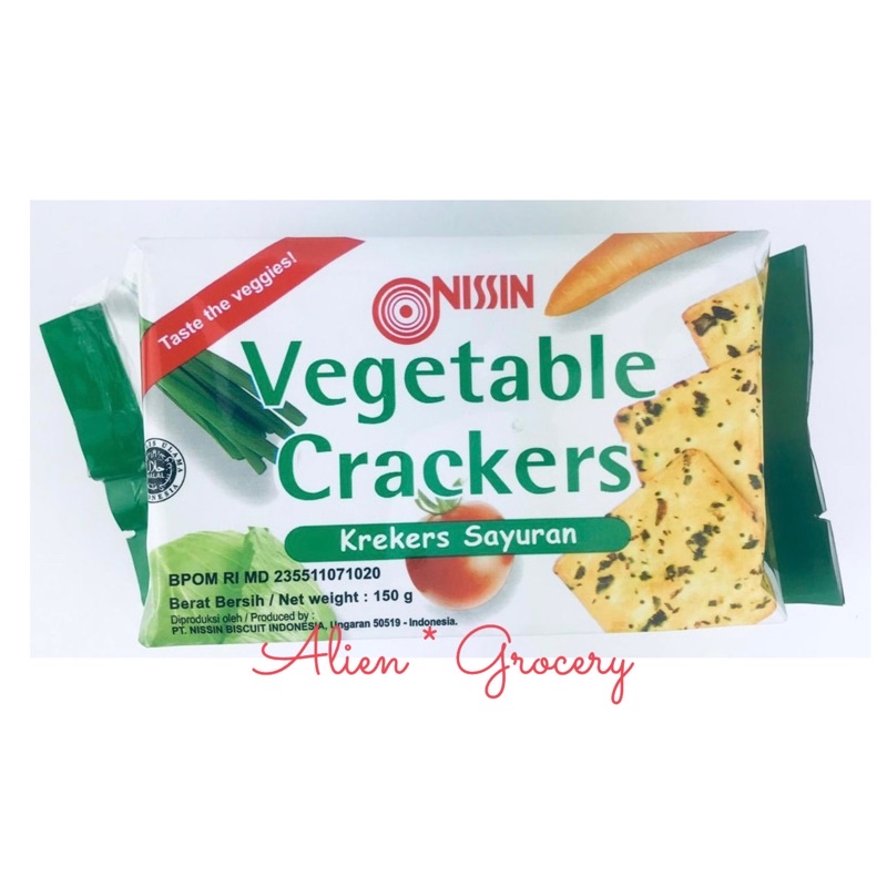Jual Nissin Vegetable Crackers Sayur 150gr | Shopee Indonesia