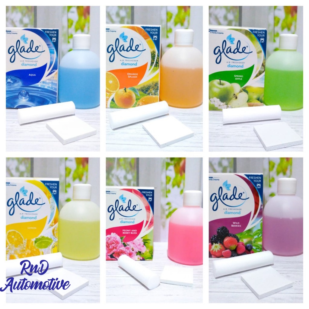 Jual Refill Glade Diamond Air Freshener 80 ml/Isi Ulang Pengharum Mobil ...