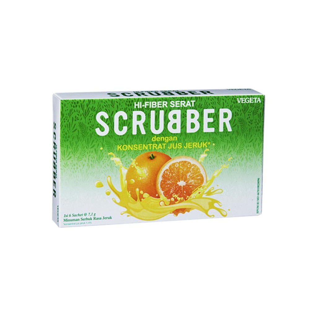 Jual Vegeta Scrubber Box isi 6 Sachet Minuman Jus Jeruk Hi Fiber ...