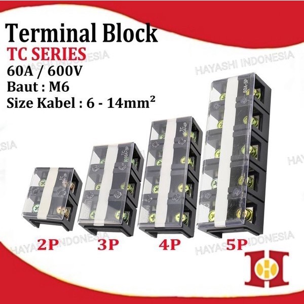 Jual Terminal Block Blok Kaca 100A TC 1002 1003 1004 1005 2 3 4 5 Pole TAB | Shopee Indonesia