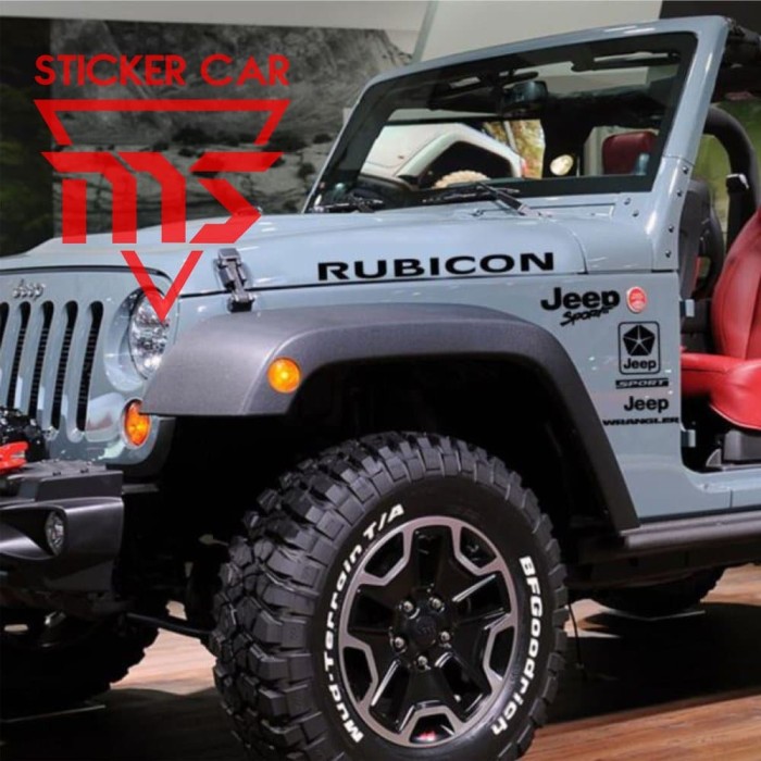 Jual STICKER STIKER CUTTING RUBICON WRANGLER JEEP PREMIUM Elegan ...