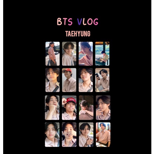 Jual PC PHOTOCARD BTS DRIVE V VLOG TAEHYUNG FANMADE | Shopee Indonesia