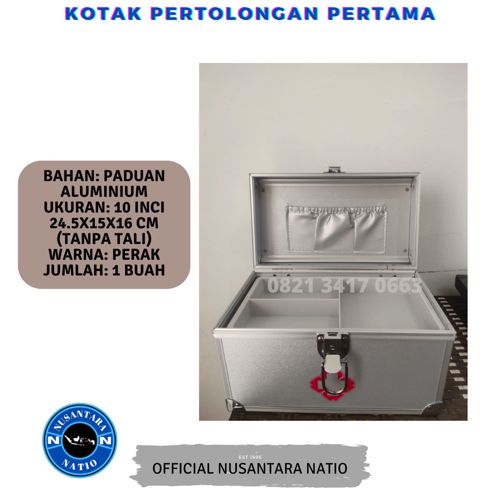 Jual Kotak Pertolongan Pertama / P3K First Aid Kit Box Almunium -Ready ...