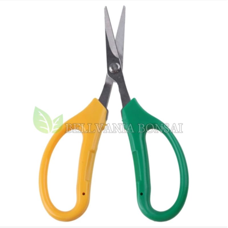 Jual Gunting Pruning Melengkung Gagang Kuning Hijau 16cm | Shopee Indonesia
