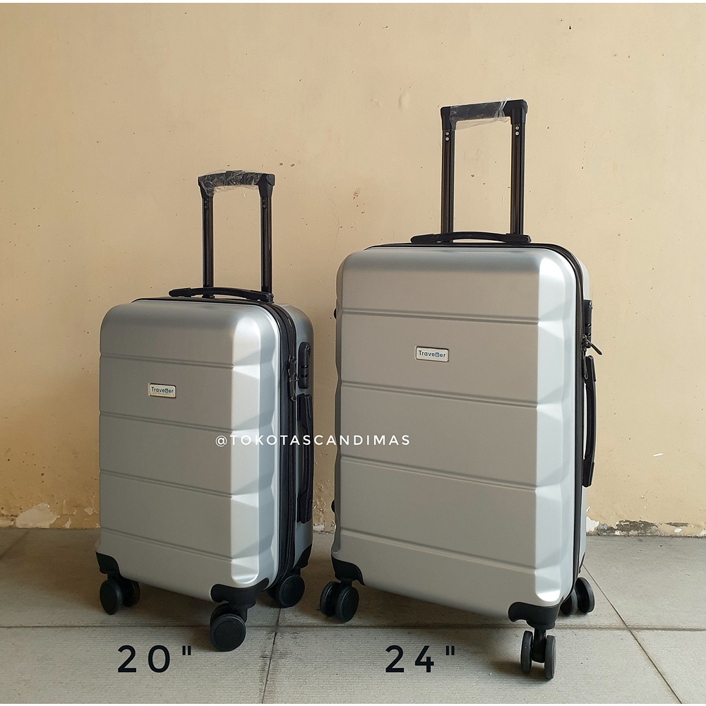 Jual Koper Fiber Traveller 023 size 24 inch | Shopee Indonesia