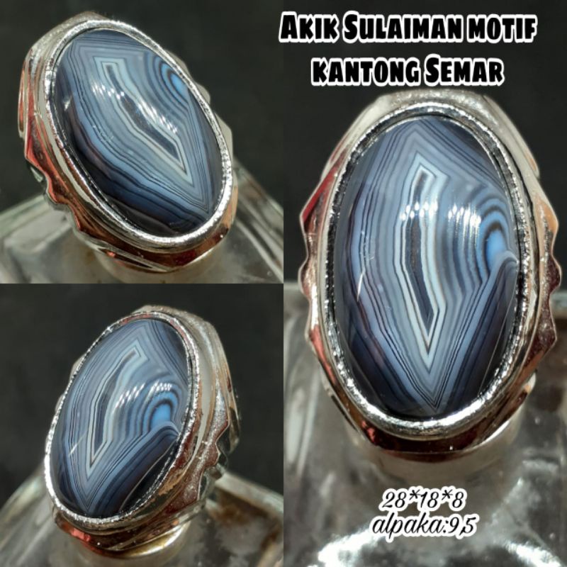 Jual BATU AKIK SULAIMAN MOTIF KANTONG SEMAR | Shopee Indonesia