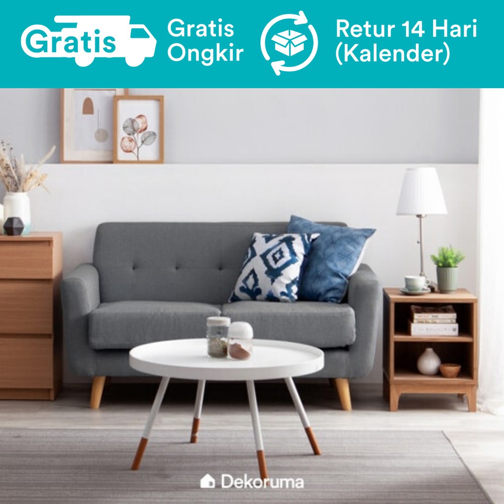 Jual Dekoruma Hara Sofa 2 Seater Kursi Sofa Minimalis Modern Ruang Tamu 2 Dudukan Shopee Indonesia