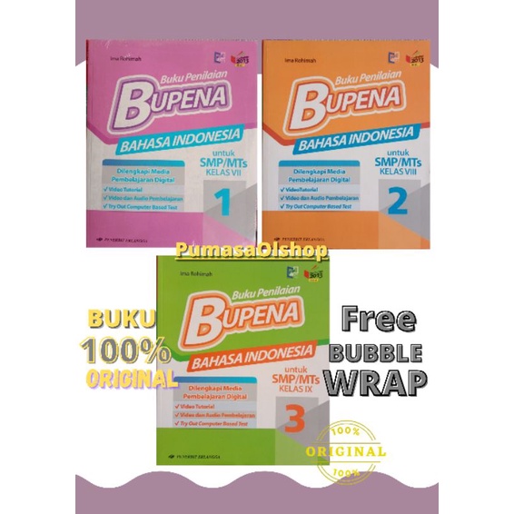 Jual BUPENA BAHASA INDONESIA UNTUK SMP/MTs KELAS 7.8.9 K13 Erlangga | Shopee Indonesia
