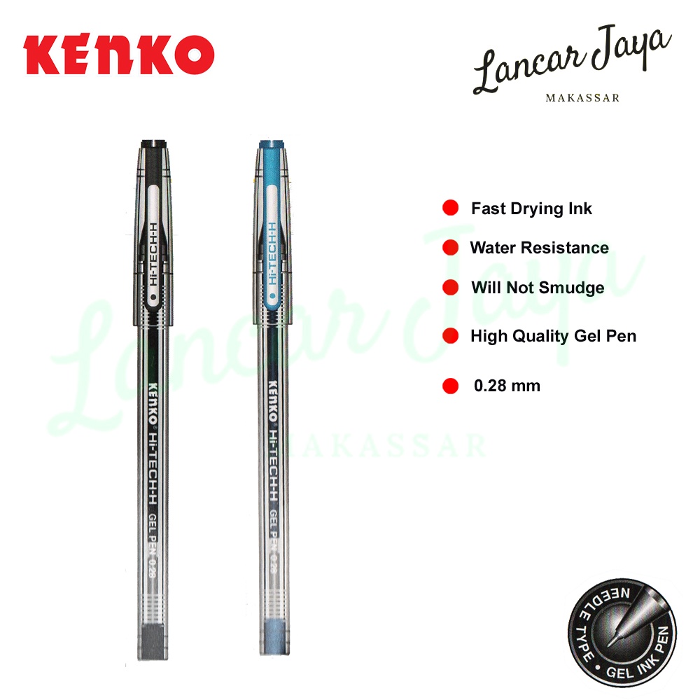 Jual Pulpen Pena Gel Pen Kenko Hi-TECH-H 0.28 mm | Shopee Indonesia