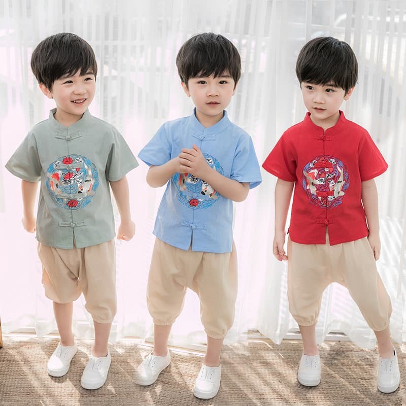 Jual Cheongsam anak laki laki chinese new year traditional clothes ...