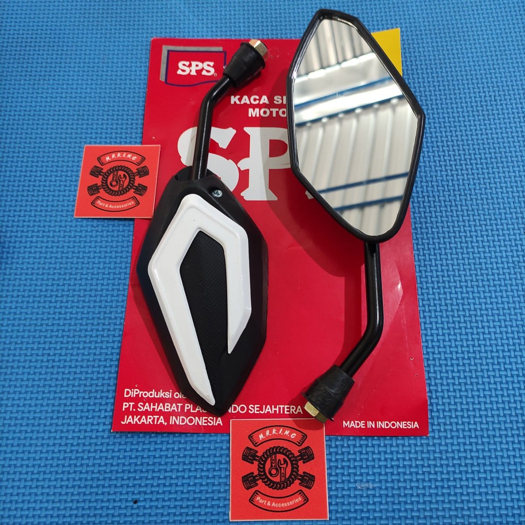 Jual Spion Vario Set Kanan Kiri putih biru merah putih hitam silver SPS ...
