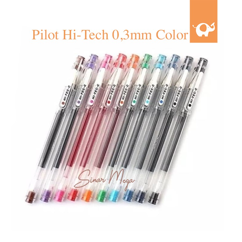 Jual Pilot Pulpen Hi Tec 0.3mm Color Warna / Hi-Tec-c Hi Tech | Shopee ...