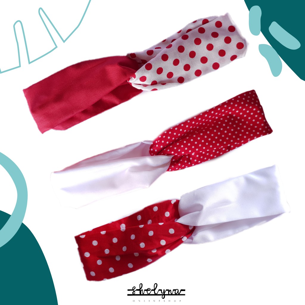 Jual Bandana Merah Putih Polkadot (Mix) | Shopee Indonesia