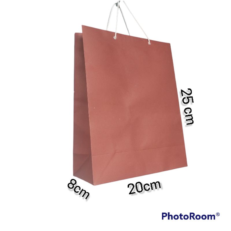Jual Paperbag Warna Merah / Putih / Polod Ukuran 20x8x25 /hampers ...