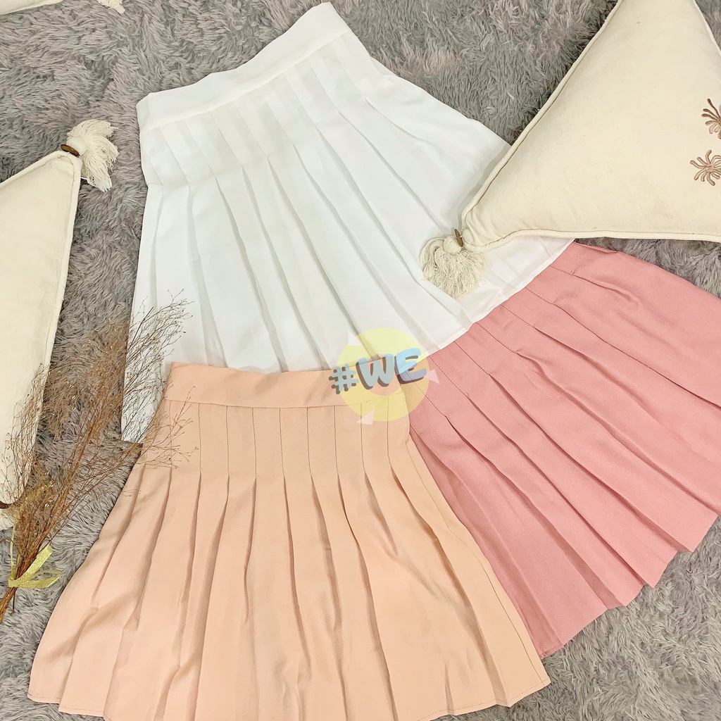Jual Korean TENNIS SKIRT Flare Highwaist / Rok mini lipit (B15 ...