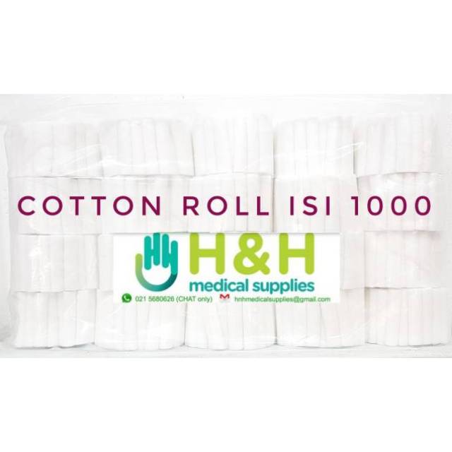 Jual Dental Cotton roll isi 1000 PCS / Kapas dental / Cotton roll Gigi ...
