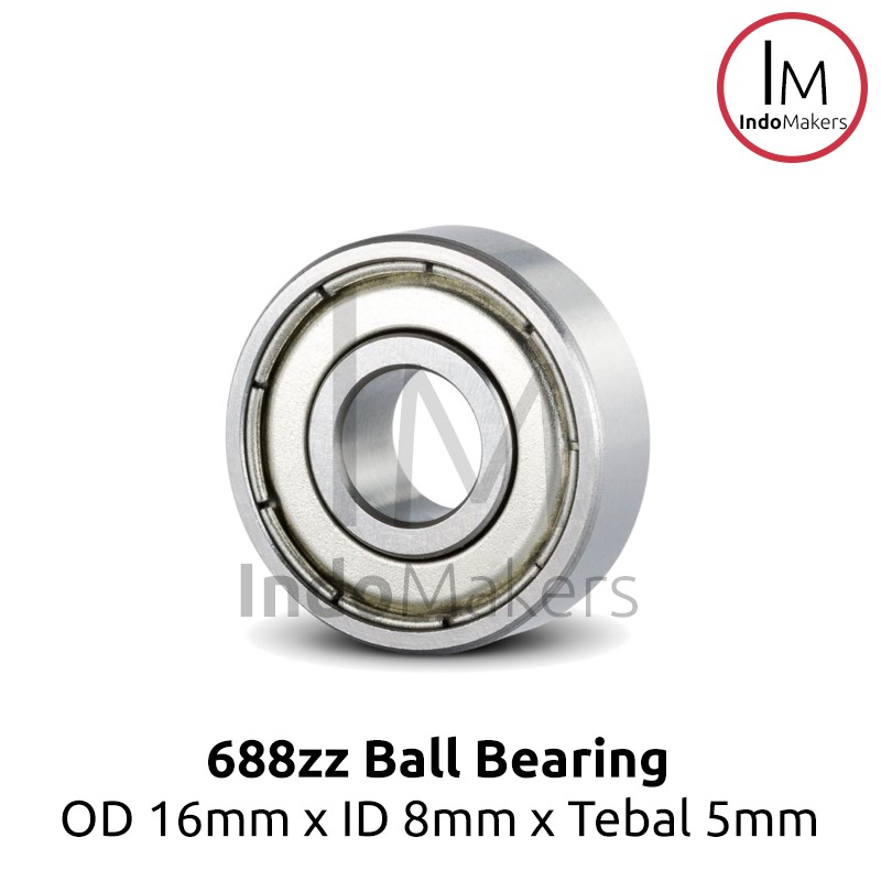 Jual 688zz Miniature Ball Bearing 16 x 8 x 5mm Laher / Laker | Shopee ...