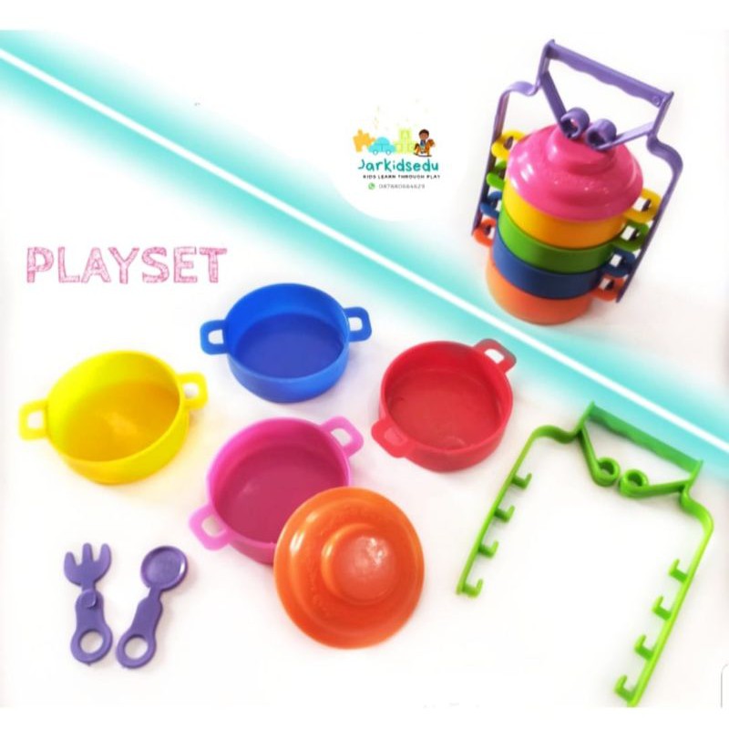 Jual MAINAN ANAK COLORFUL LUNCH BOX TEMPAT MAKANAN SUSUN WARNA WARNI ...