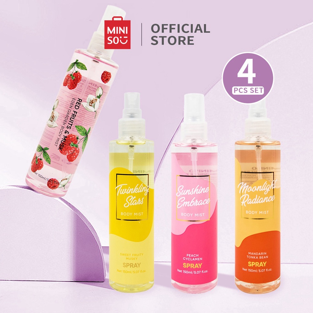 Jual [Bundle] MINISO Body Mist Bundle Fragrance Spray Tahan Lama Besar ...