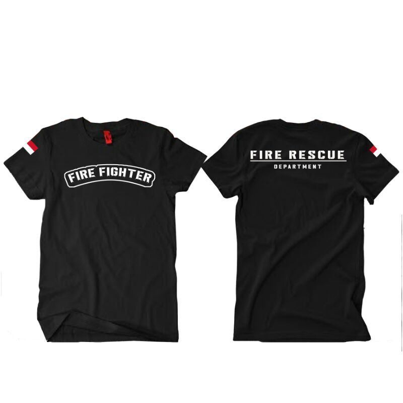 Jual Kaos Baju Fire Fighter / Kaos Pemadam Kebakaran / Kaos Damkar ...