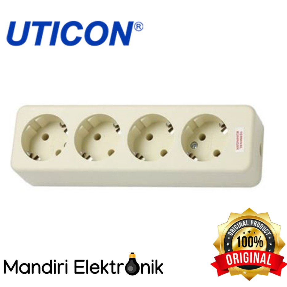 Jual Stopkontak Uticon 4 Lubang ST-148 | Shopee Indonesia
