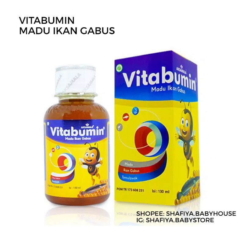 Jual Vitabumin 130ml/ 60ml Madu Ikan Gabus | Shopee Indonesia