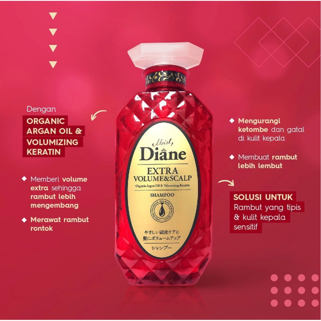 Jual MOIST DIANE Shampoo / Conditioner Treatment Miracle You Perfect ...