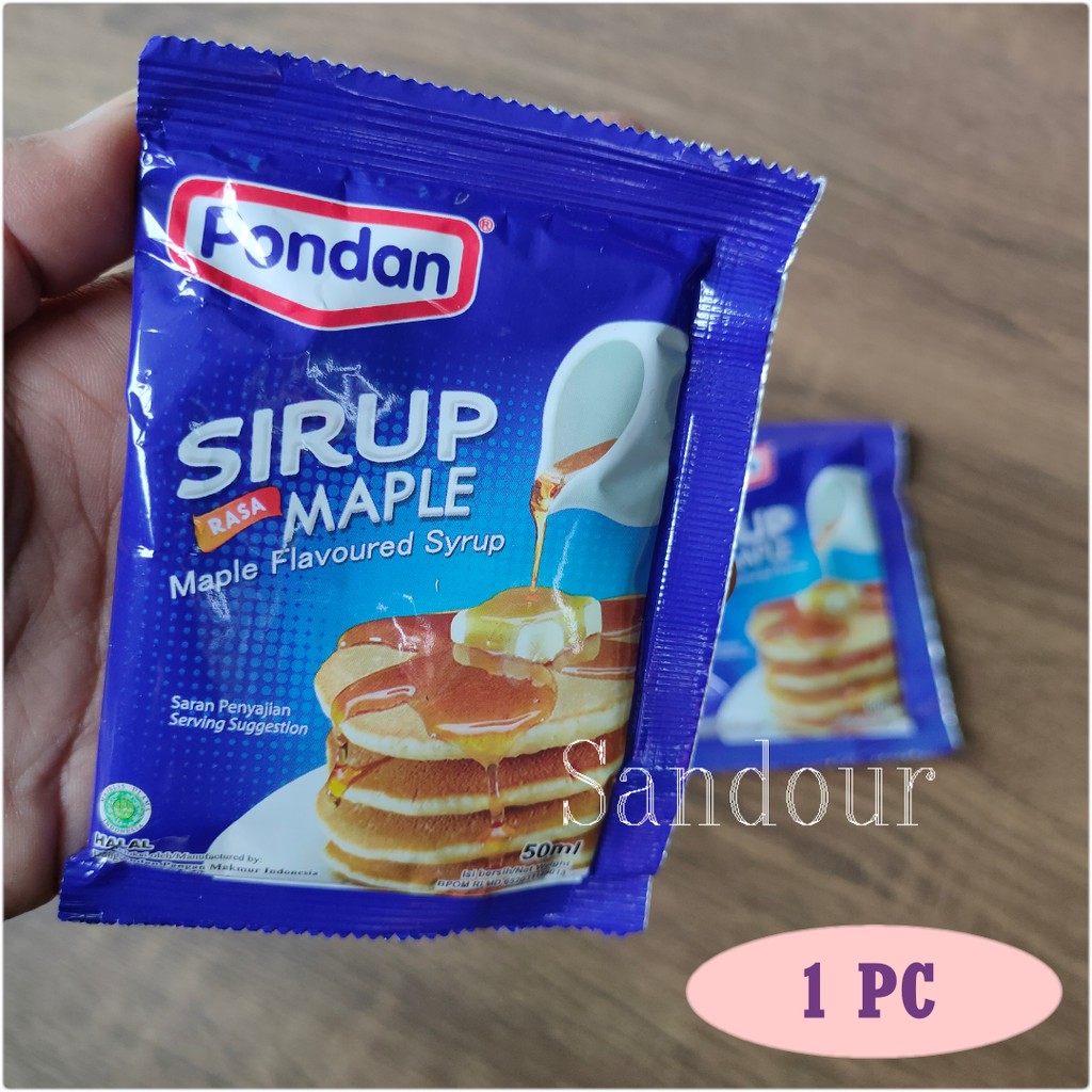Jual Pondan Sirup Maple 40 Ml Syrup Topping Pelengkap Pancake | Shopee ...
