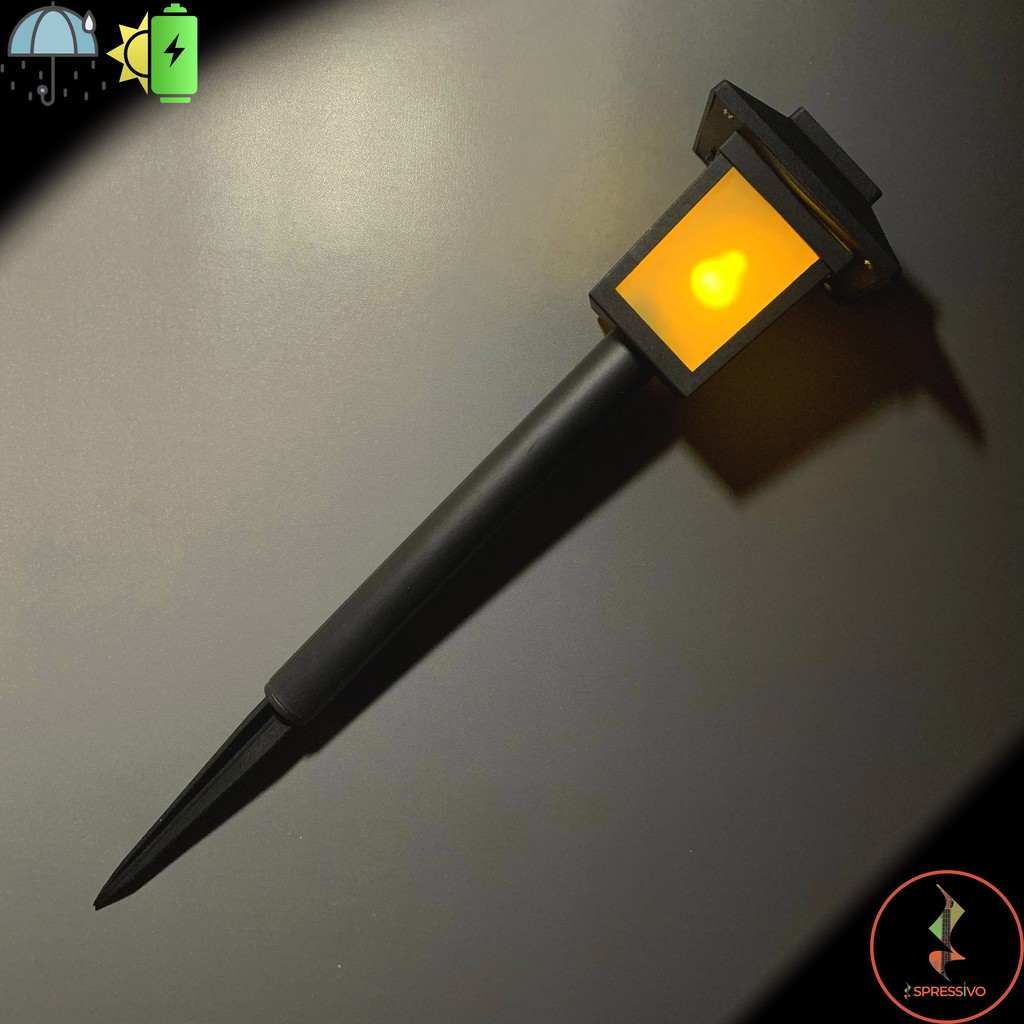 Jual Lampu api solar tancap 10 LED tenaga surya matahari klasik ...